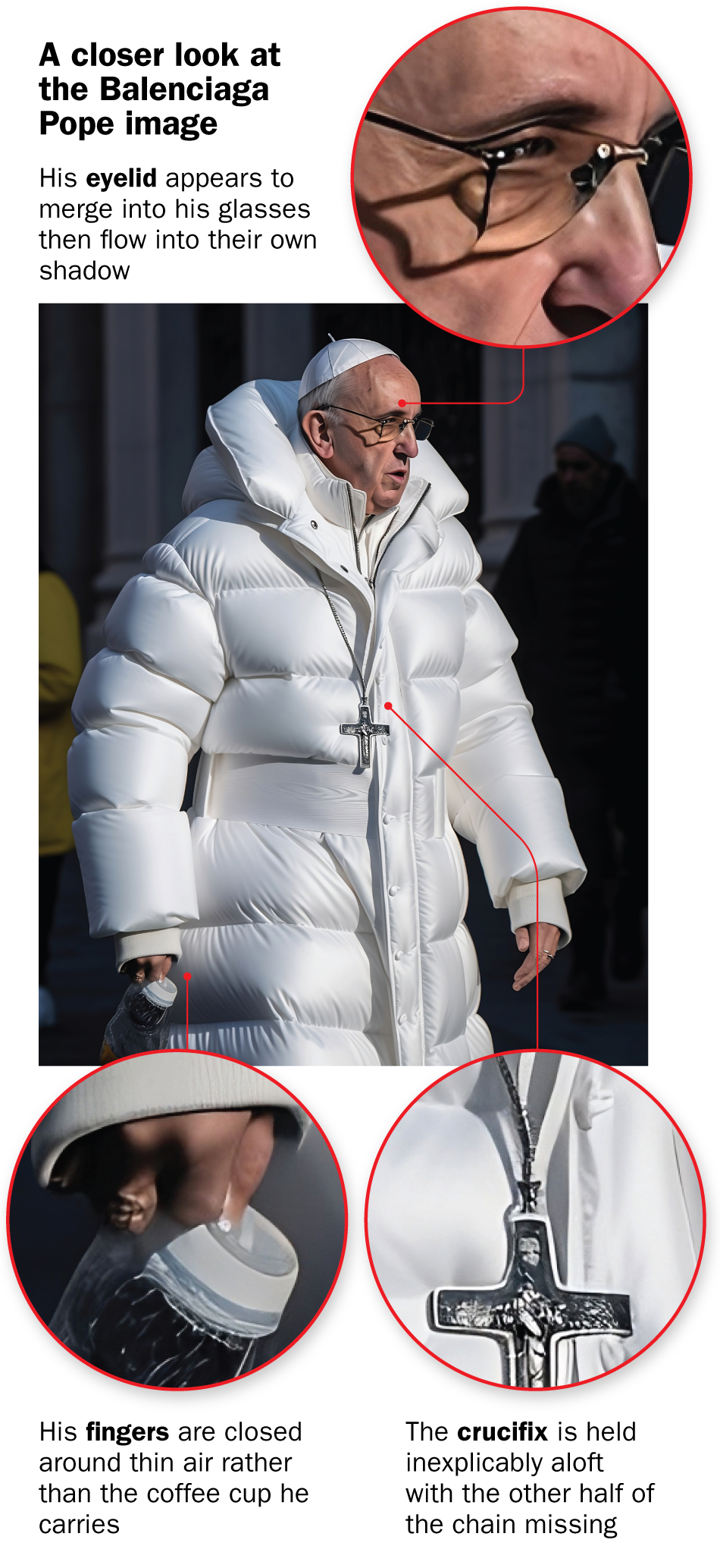 How to Spot an AI-Generated Image Like the 'Balenciaga Pope'