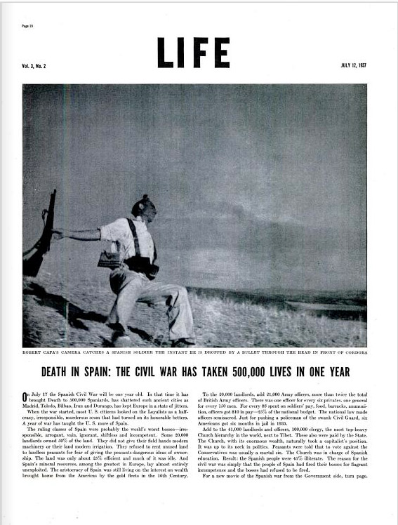 Capa's 'Falling Soldier': The Modest Birth of an Iconic Picture