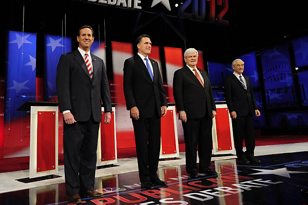 GOP Debate in Florida: Awkward Talk About Romney's Wealth