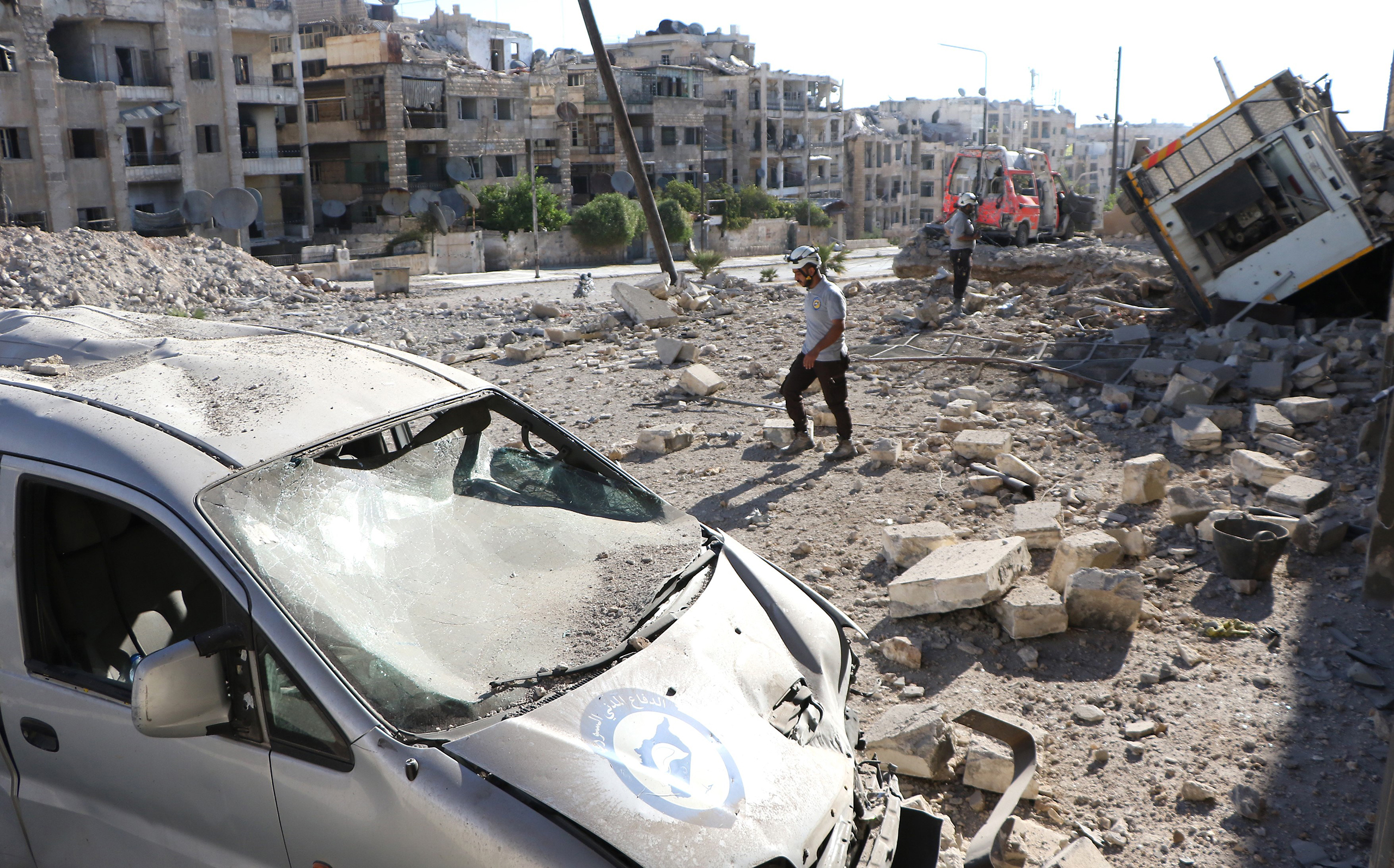 Syria's White Helmets Attacked By Regime in Aleppo