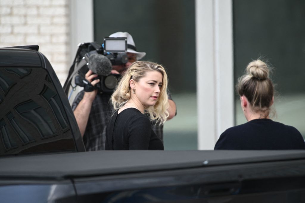 Actress Amber heard arrives at the Fairfax County Circuit Courthouse in ...