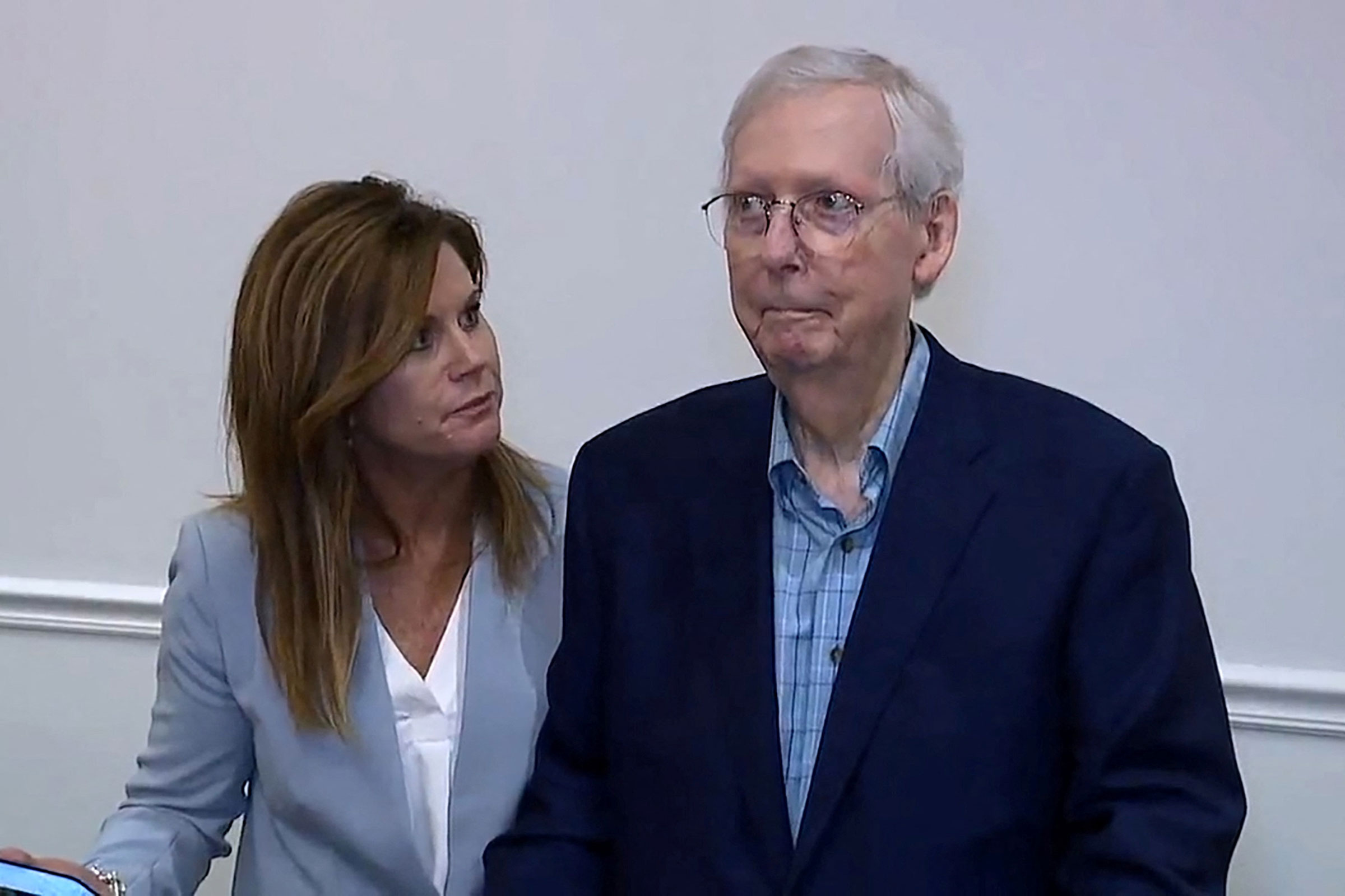 Mitch McConnell Appears to Freeze During News Conference