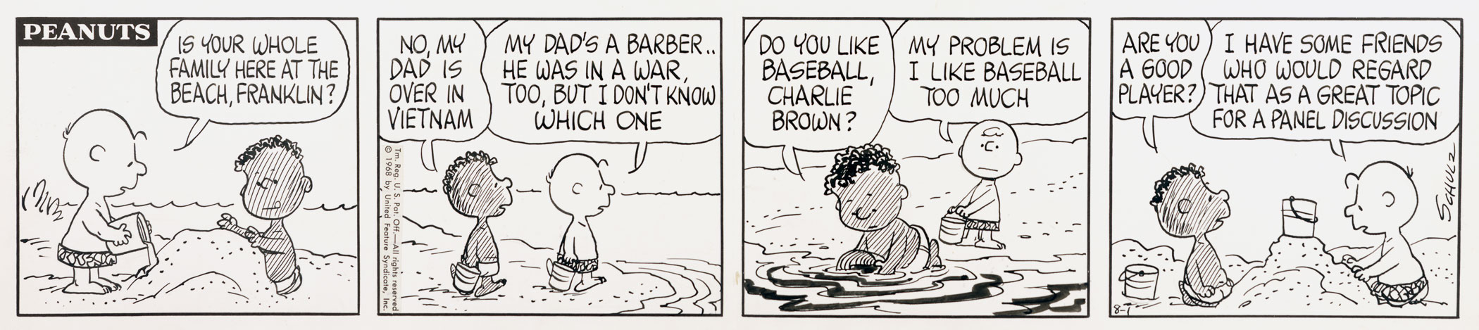 Peanuts Comic Strip Social Commentary Show at Charles M. Schulz Museum