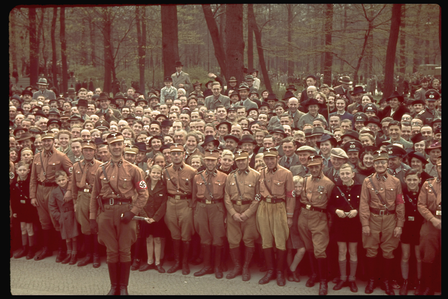 Adolf Hitler Among the Crowds: Color Photos of the Fuhrer's Fans