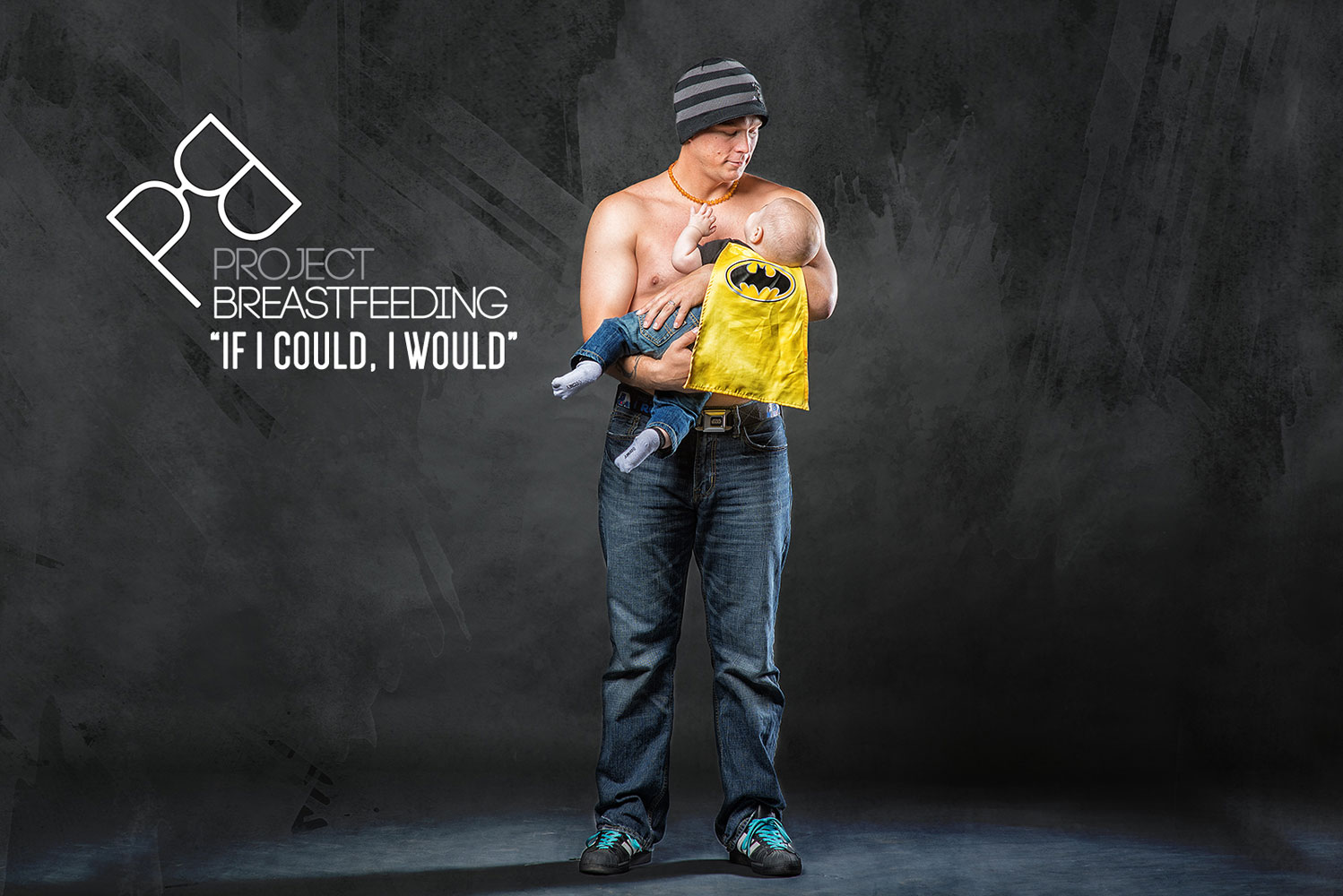 Photographs Of Men Breast Feeding To Raise Awareness
