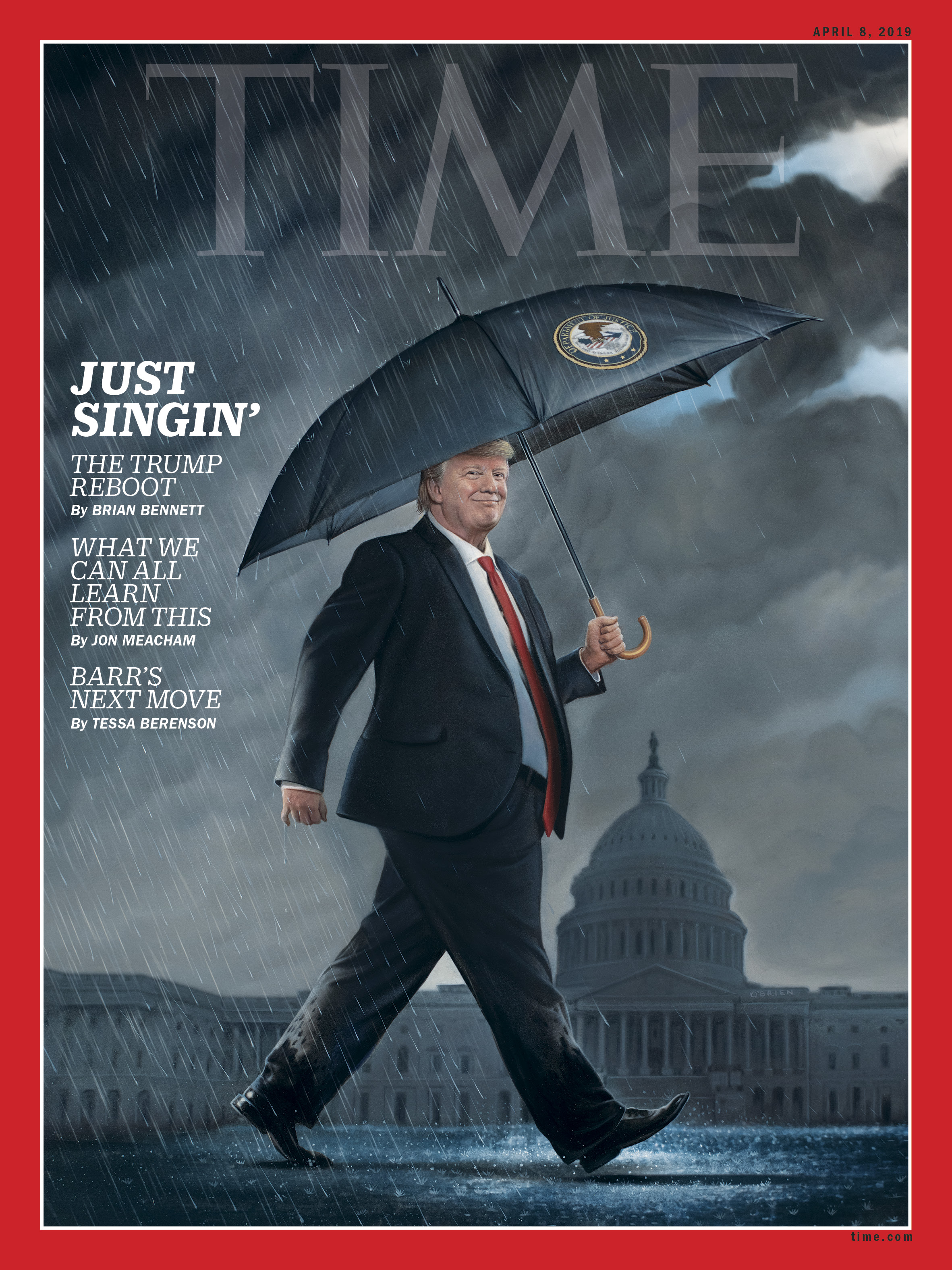 Donald Trump Meltdown: Magazine Cover on Republican War