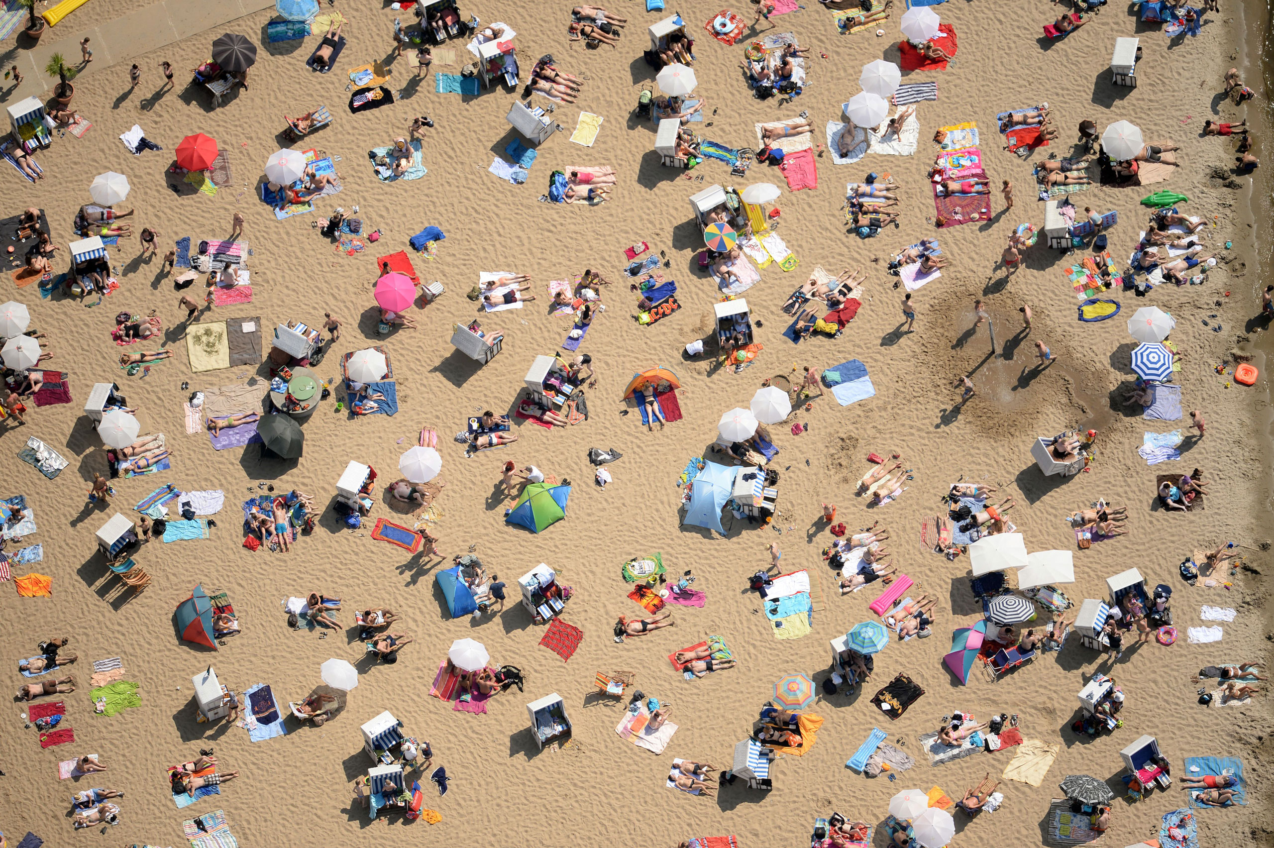 A Sky-High View of Sunbathers