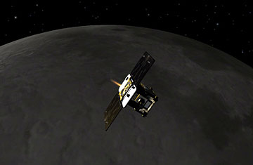Spacecraft Twins Arrive at the Moon