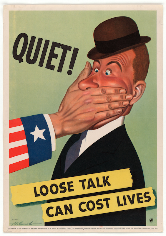 The U.S. in World War II: See the Posters That Urged Secrecy