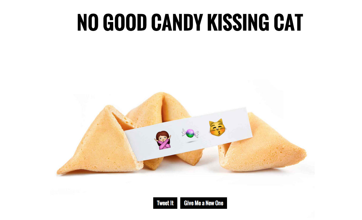 Emoji Fortune Website Makes Fortune Cookies Better By Adding Emojis