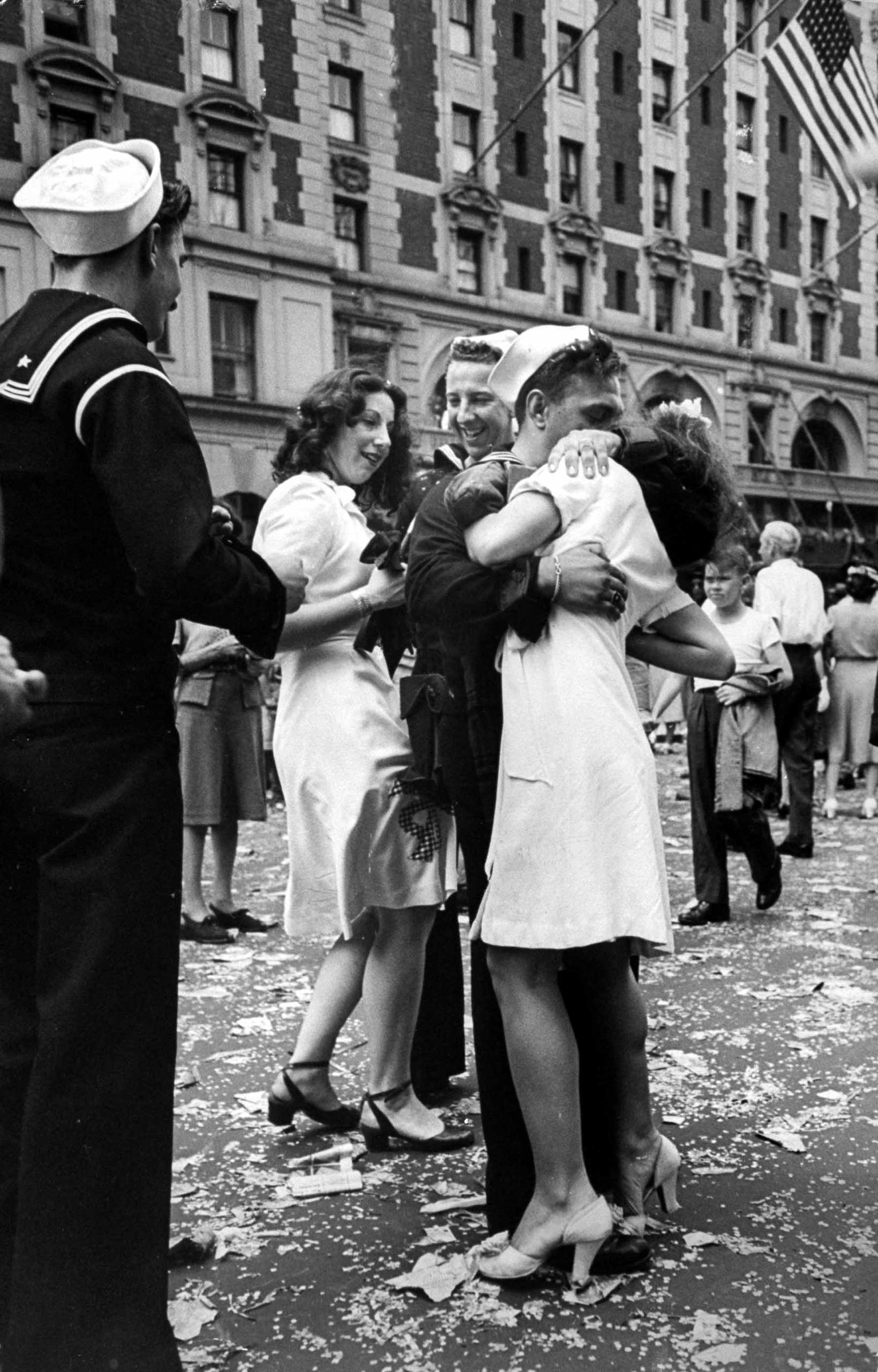 V-J Day: A Sailor and a Nurse in Times Square and Other Celebrations
