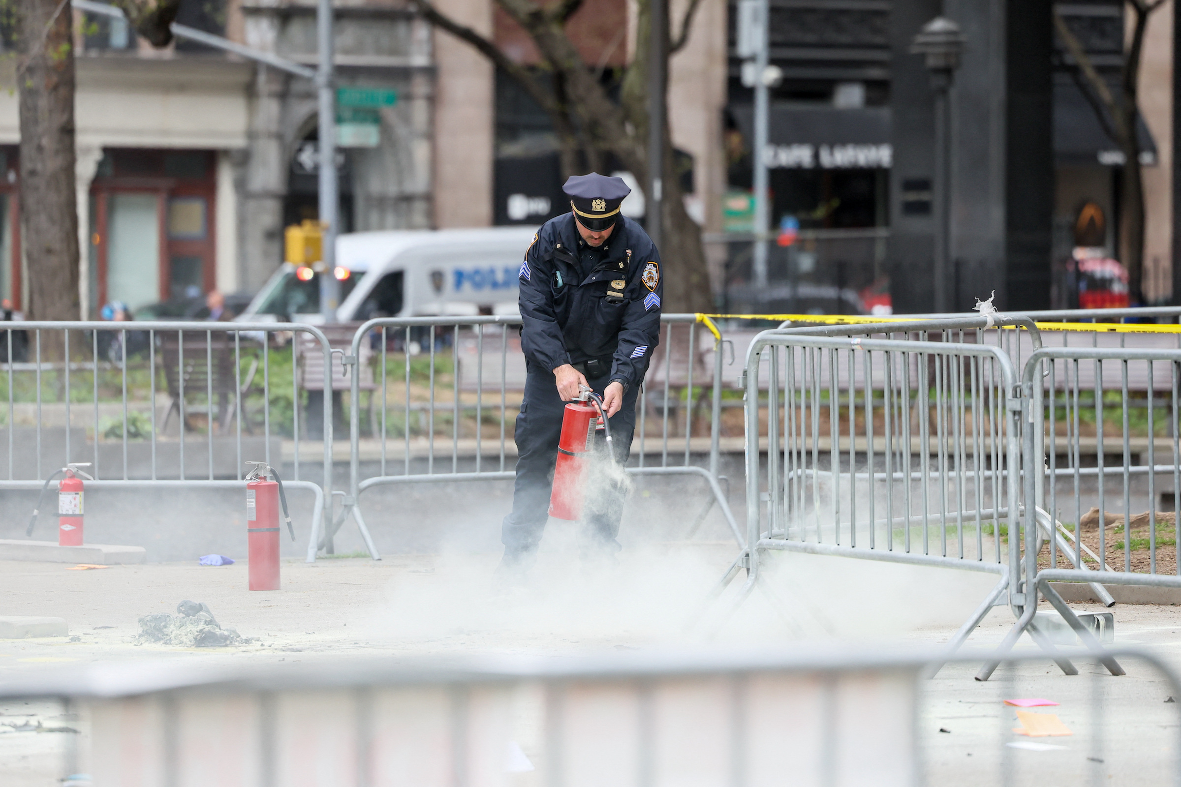 Man Who Set Himself on Fire Outside Trump Trial Dies