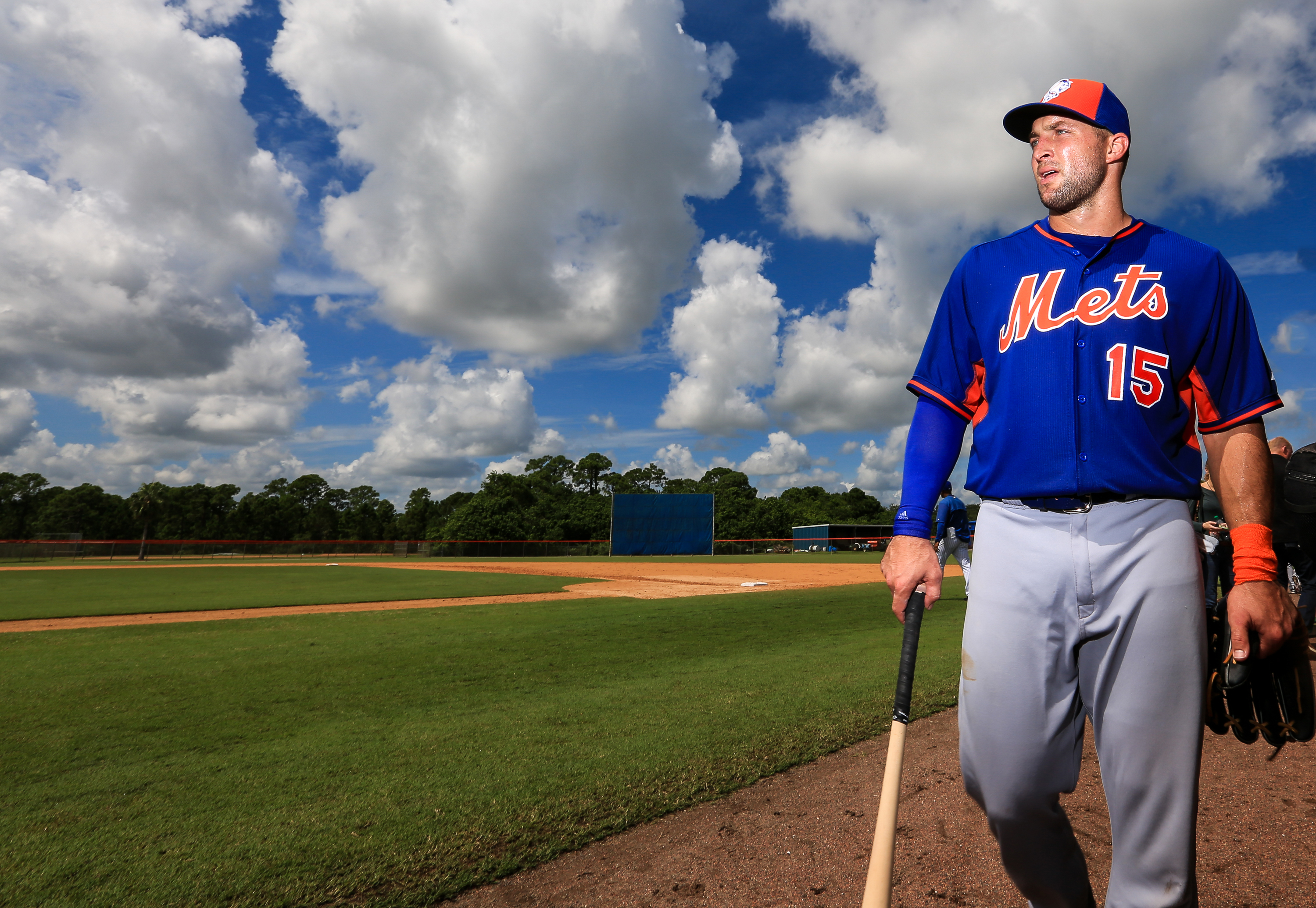 Tim Tebow Hits Homerun in First Baseball Game