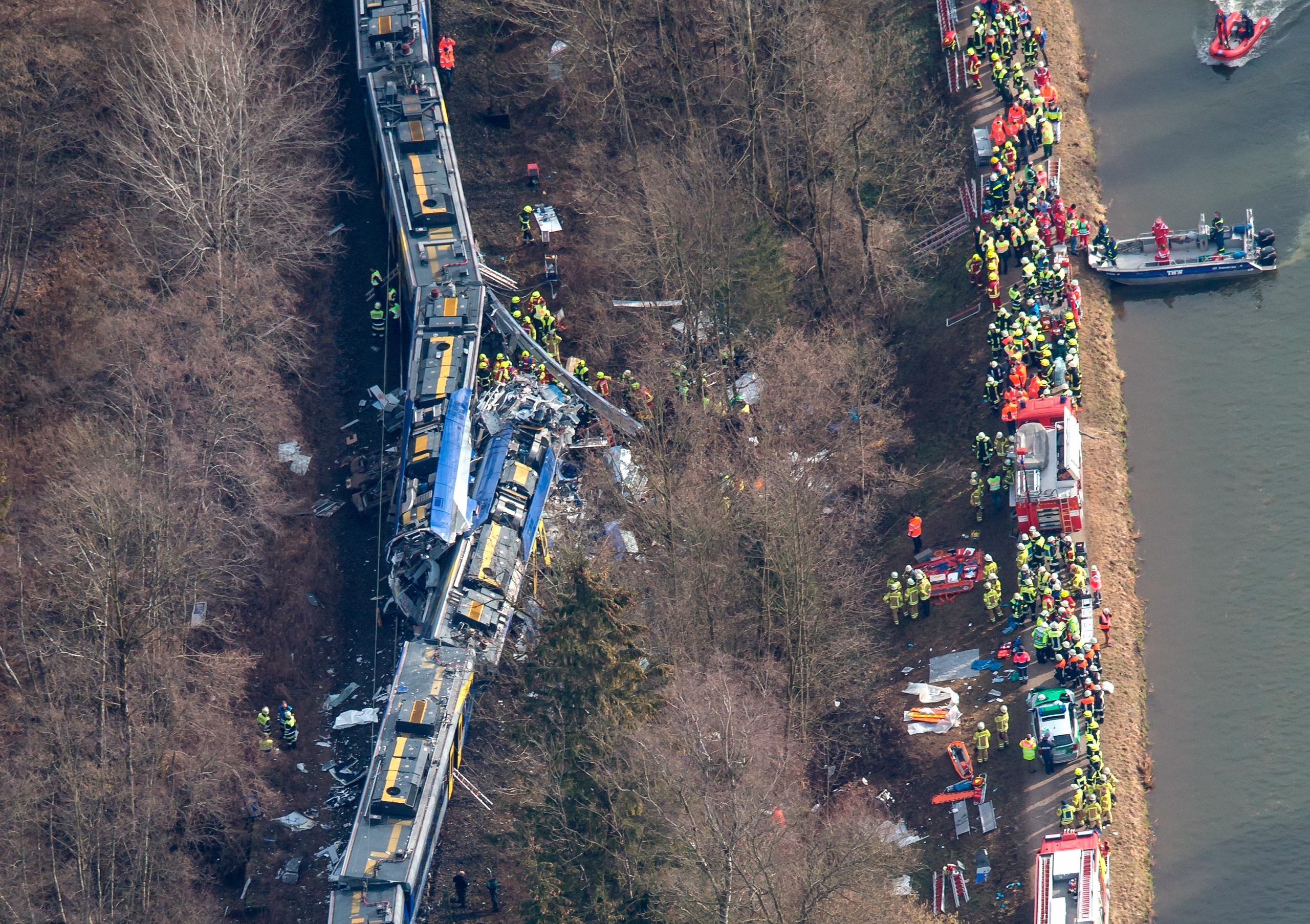 Germany Train Crash: Aerial Photo of the Wreckage