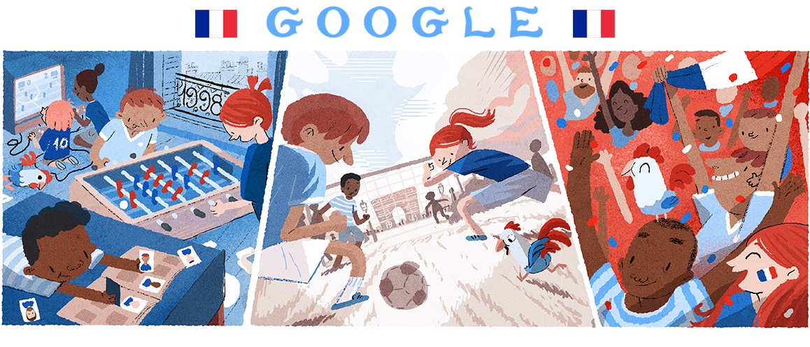 Sunday's Google Doodle Celebrates the World Cup Final