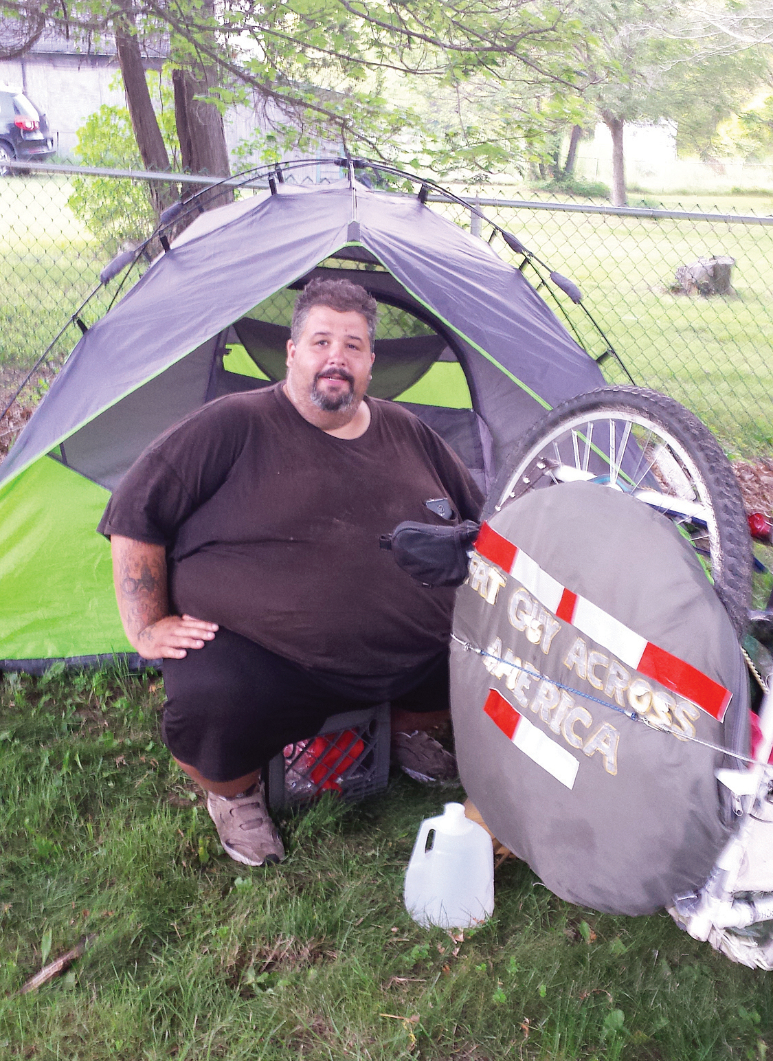 'Fat Guy' Biking Across America to Lose Weight and Save Marriage