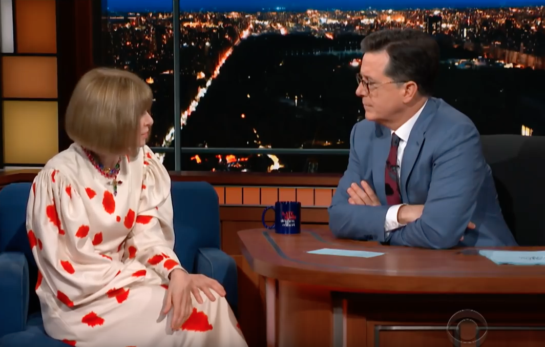 Met Gala: Stephen Colbert Has Anna Wintour Judge Pope Style