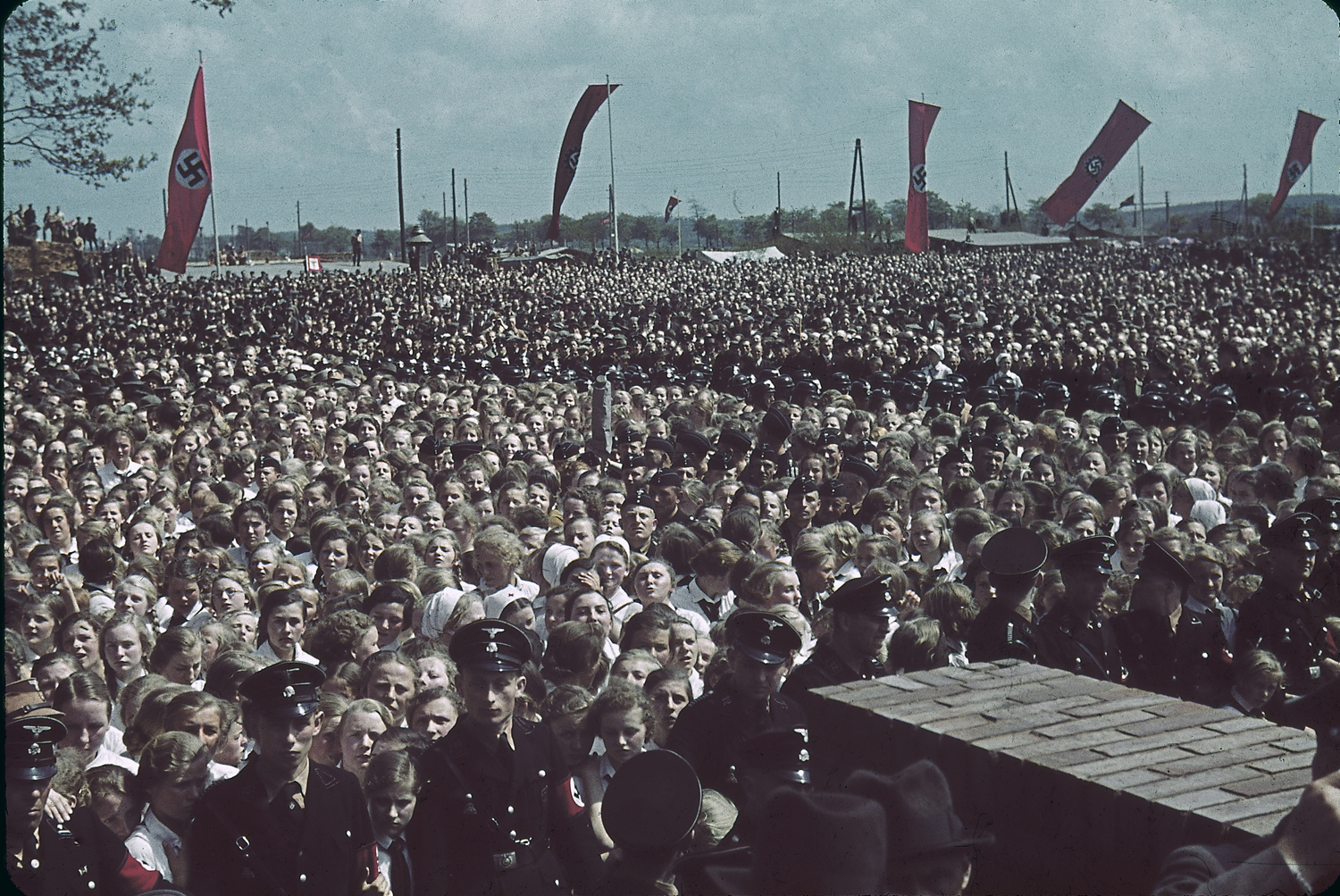 Adolf Hitler Among the Crowds: Color Photos of the Fuhrer's Fans