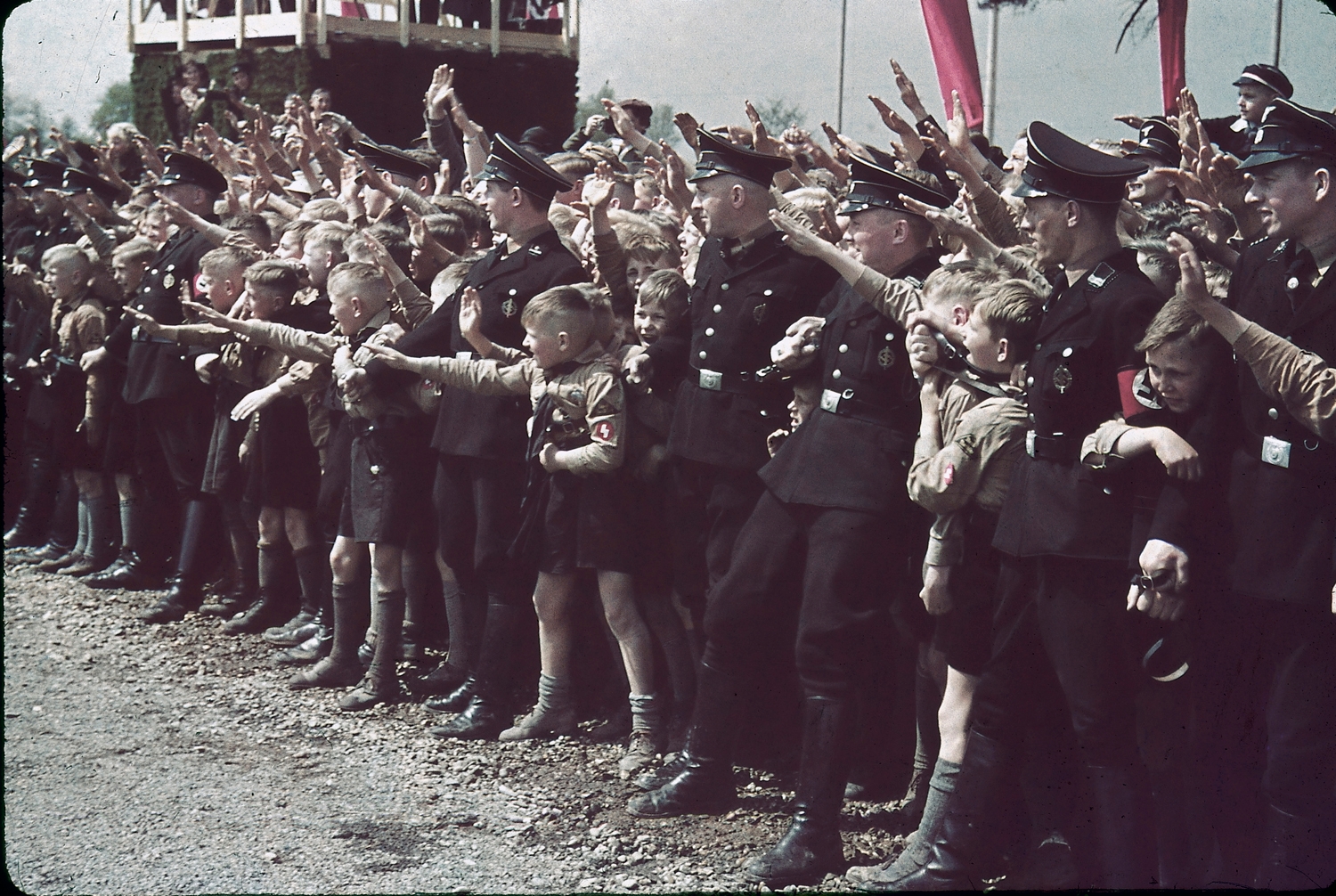 Adolf Hitler Among the Crowds: Color Photos of the Fuhrer's Fans