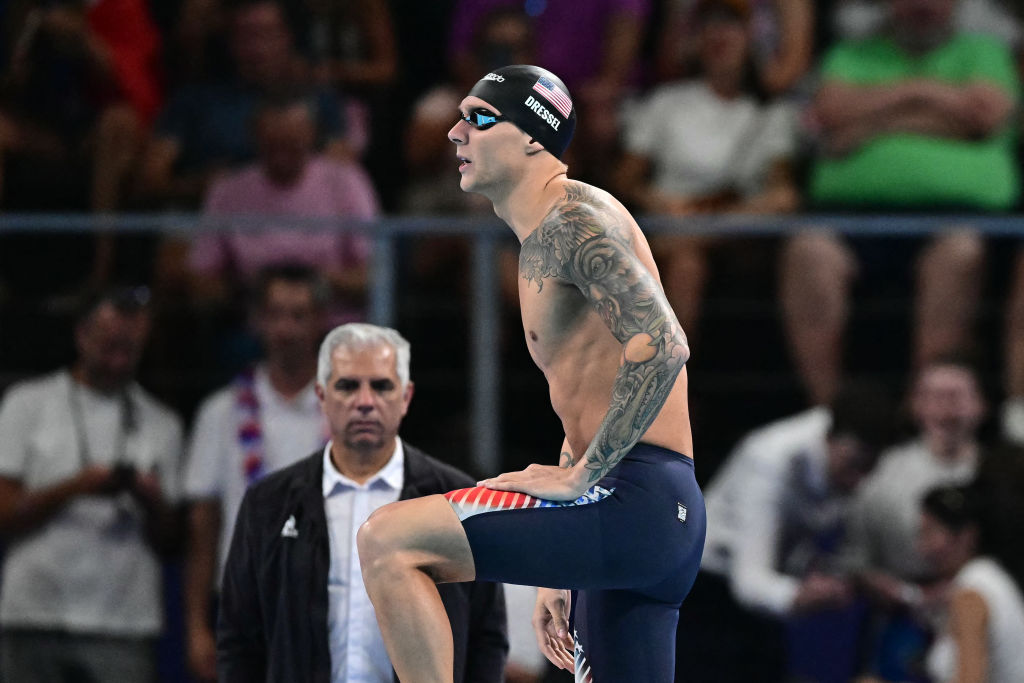 Caeleb Dressel Cries After Disappointing Paris Swims