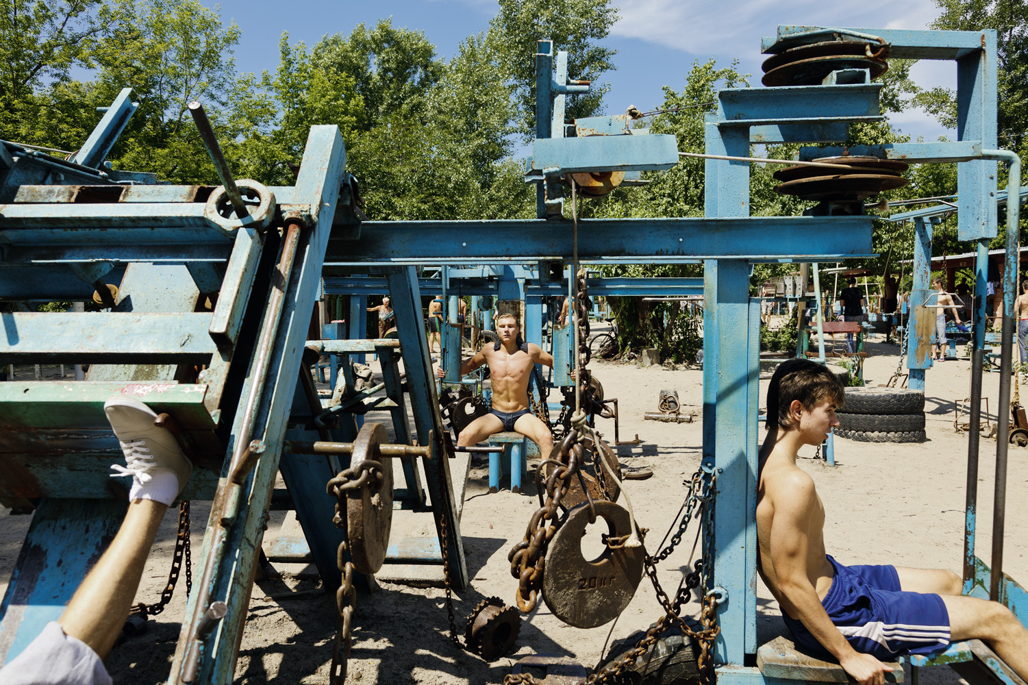 Muscle Beach: Photos of Bodybuilders in Ukraine