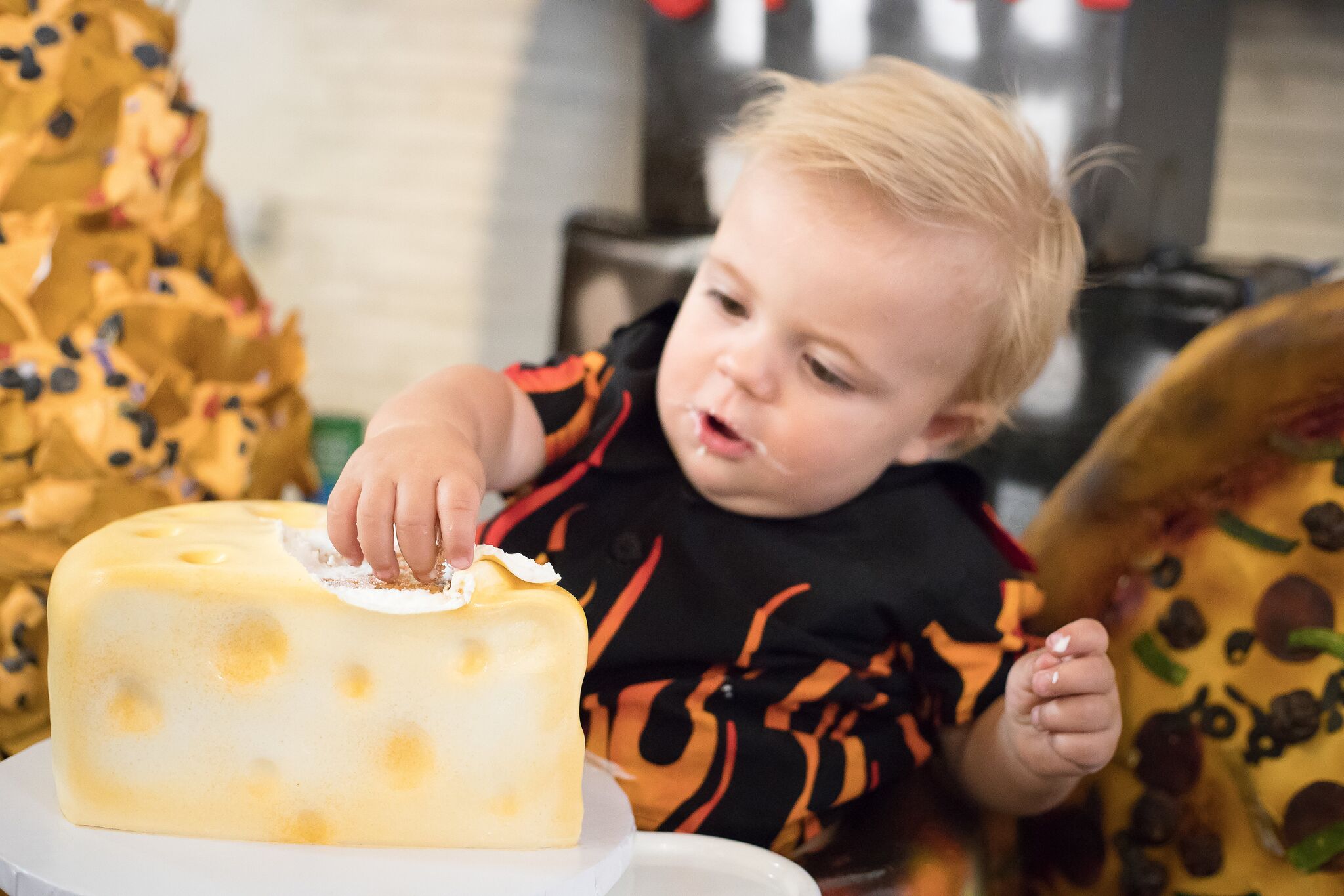 Guy Fieri Lookalike Kid Has Fun flavortown theme party