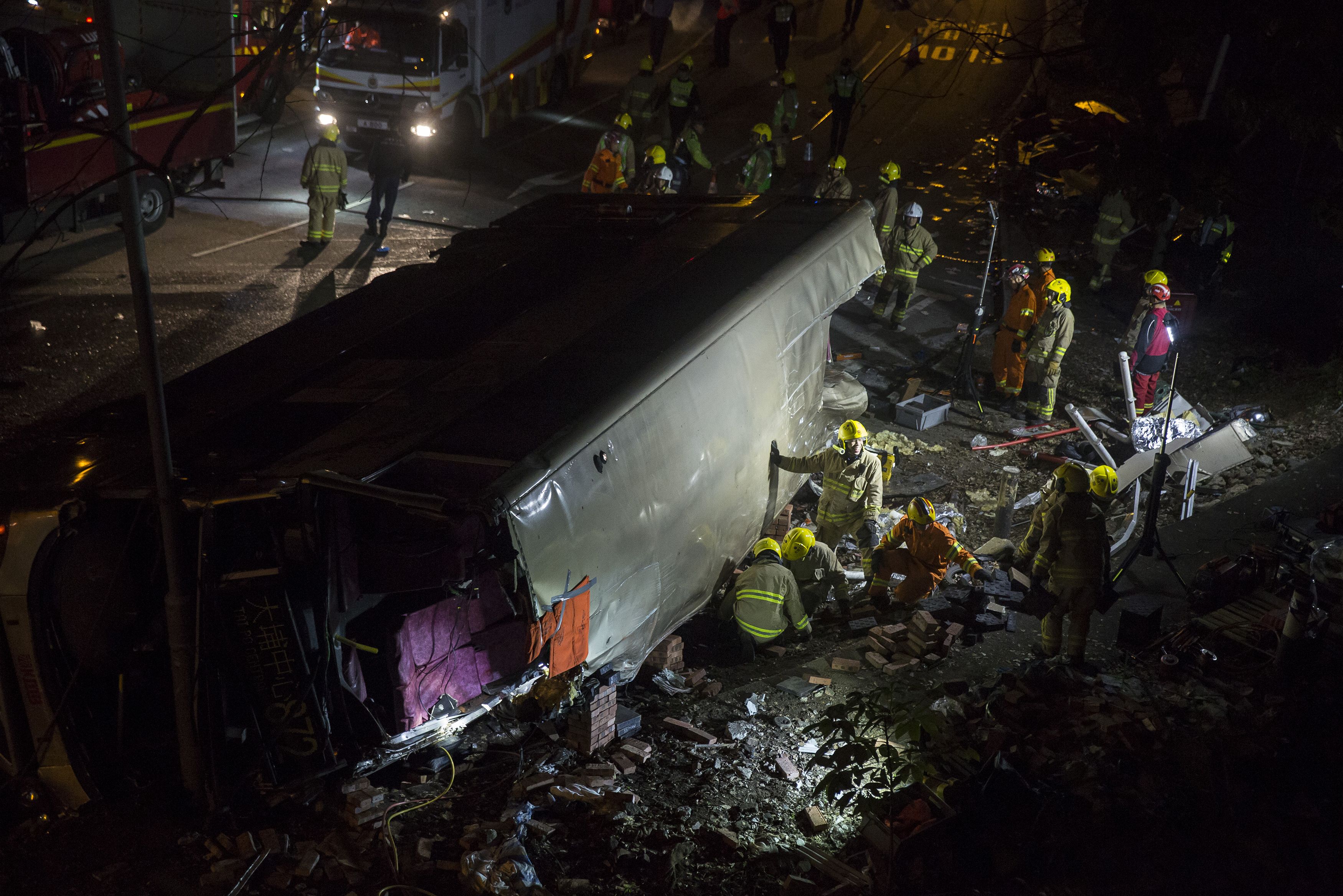 Hong Kong Bus Accident: 18 Killed, 62 Injured in Crash