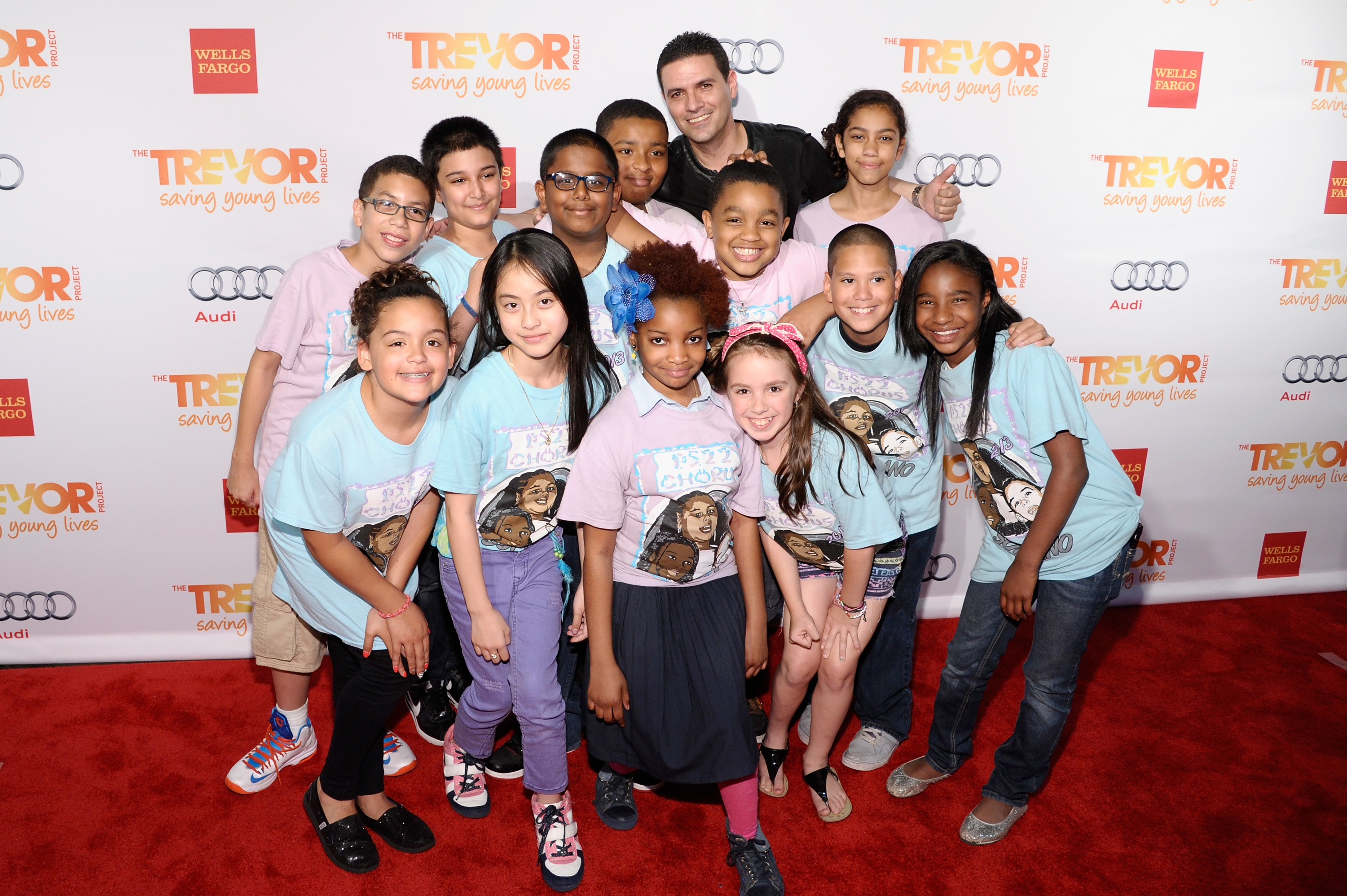Members of the PS22 Chorus attend The Trevor Project's 2013 "TrevorLIVE ...