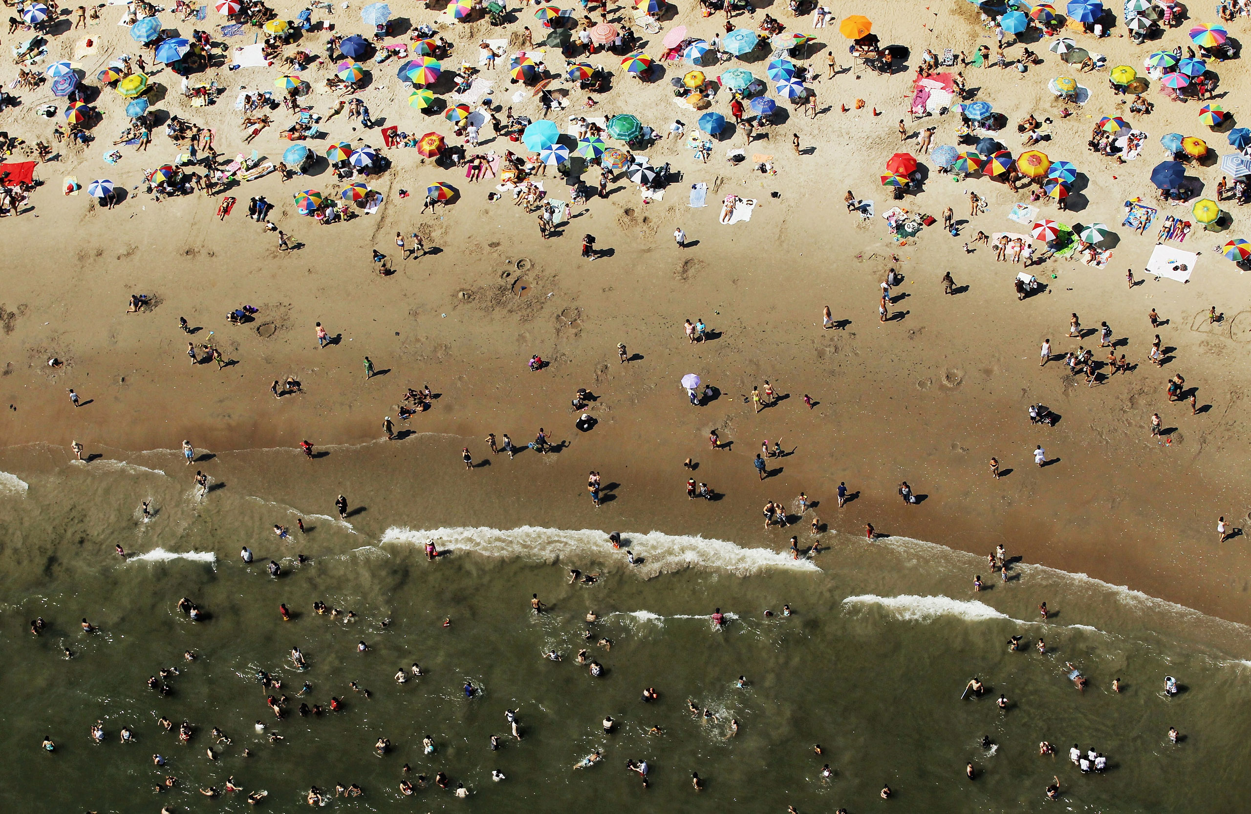 A Sky-High View of Sunbathers