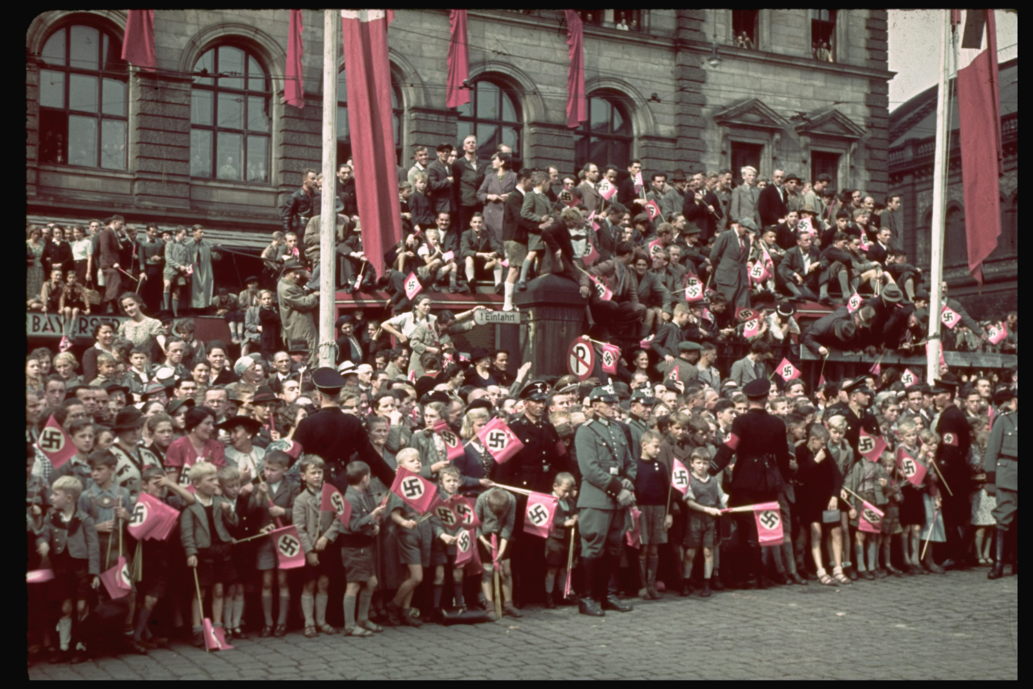 Adolf Hitler Among the Crowds: Color Photos of the Fuhrer's Fans