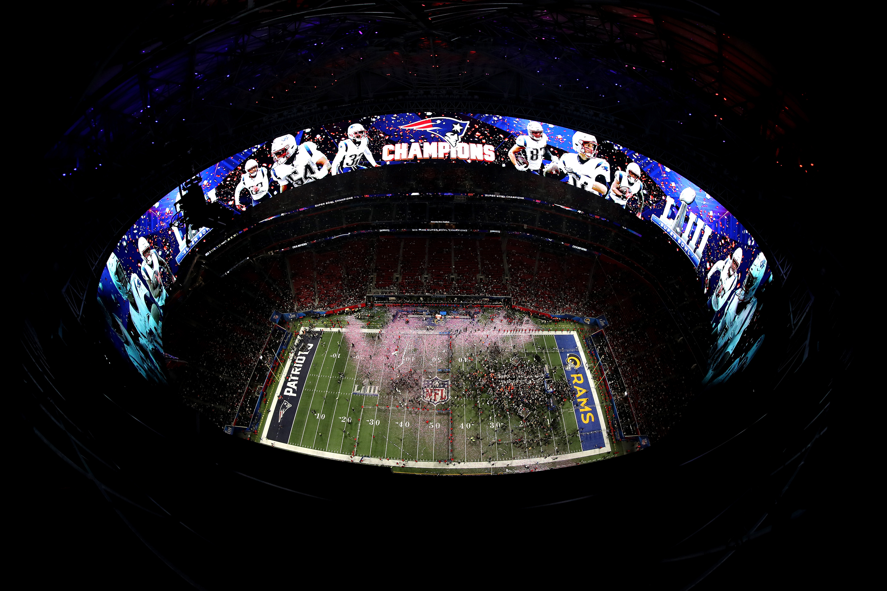 New England Patriots Defeat LA Rams In Super Bowl 53