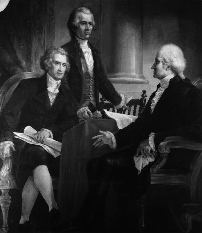 Donald Trump, George Washington and the President's Cabinet