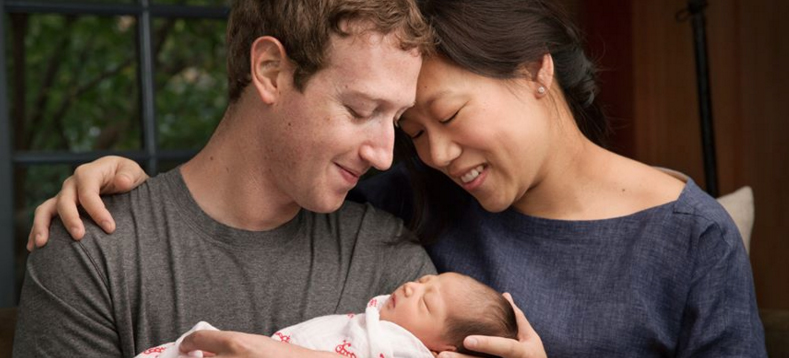 Mark Zuckerberg Announces Birth of Daughter on Facebook