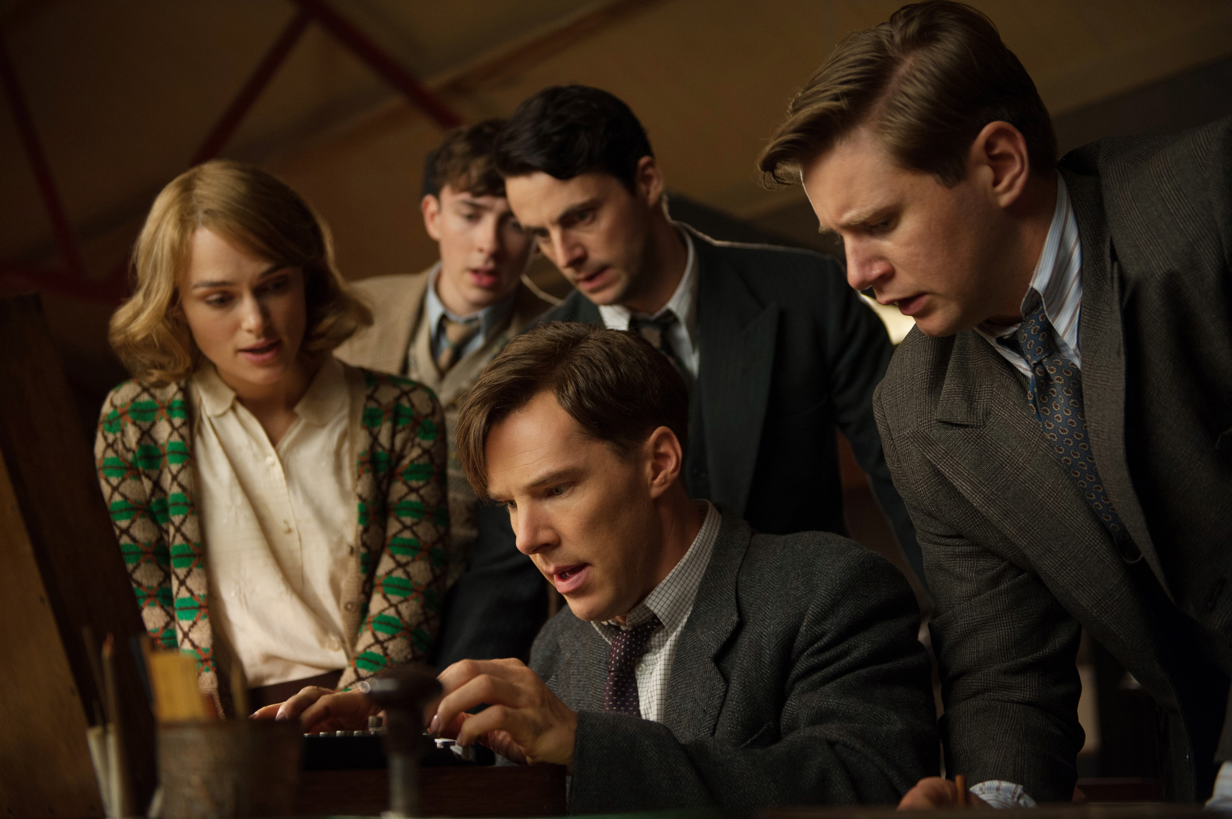 (L-R) Keira Knightley, Matthew Beard, Matthew Goode, Benedict ...